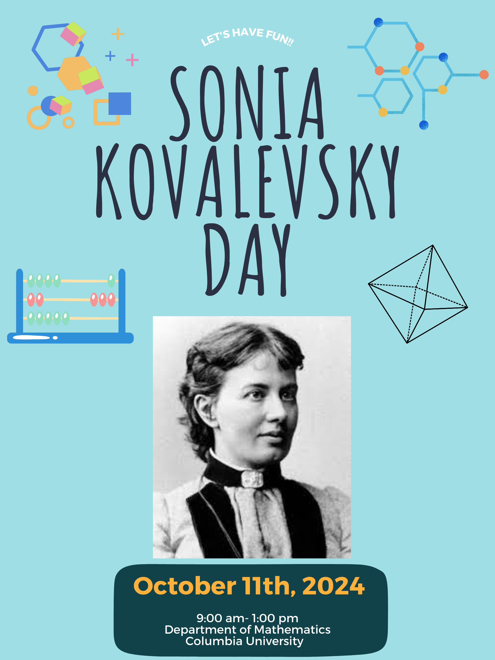 Department of Mathematics at Columbia University - Sonia Kovalevsky Day ...