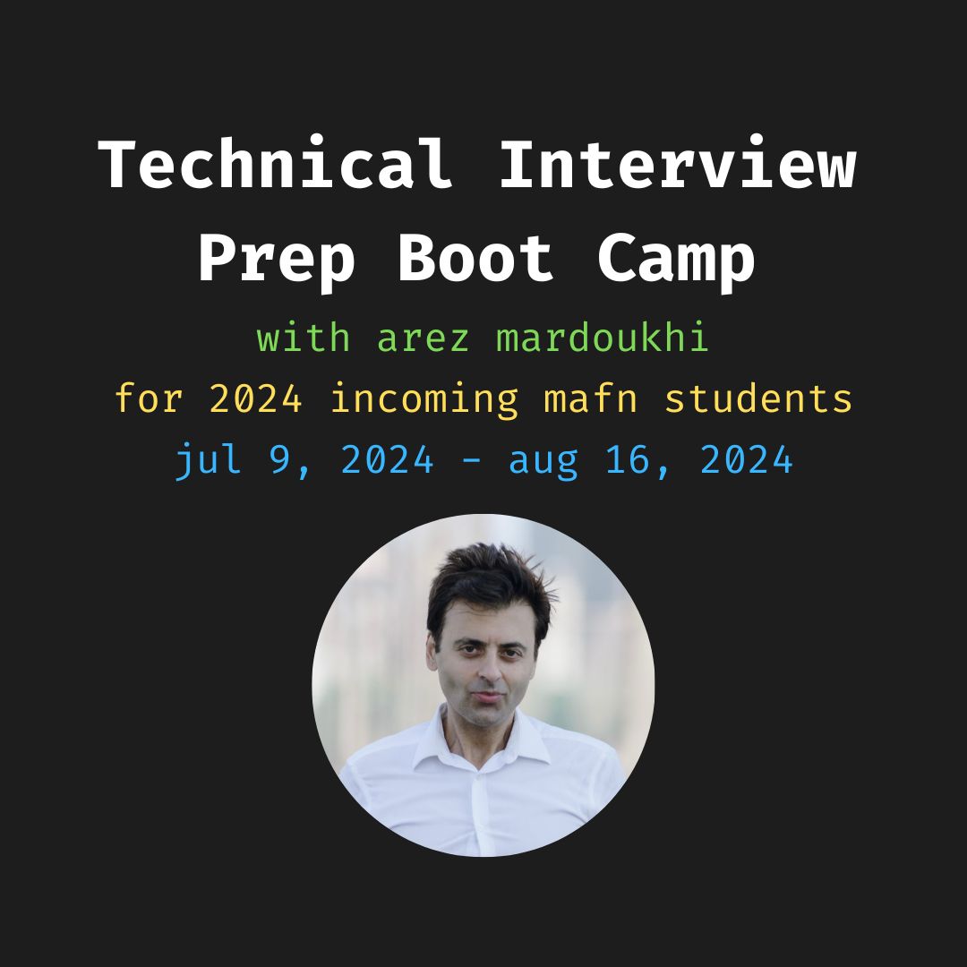 Incoming Student Summer Program – Mathematics of Finance Program at ...